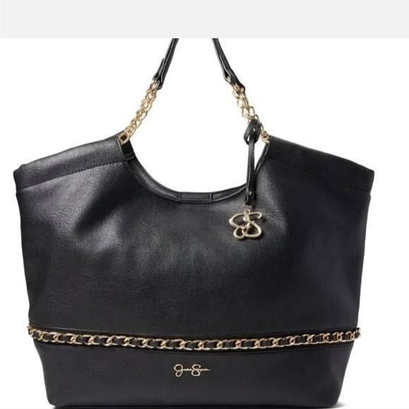 Jessica Simpson | Bags | Jessicasimpsonblack Shoulder Tote Bag With ...